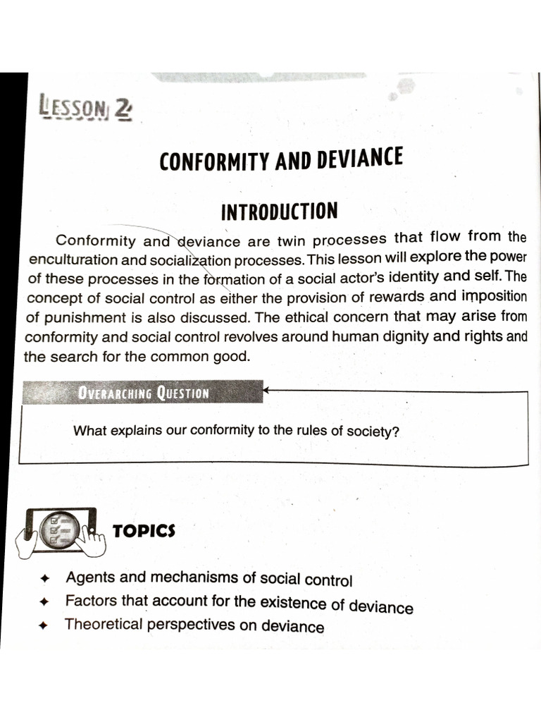 Conformity & Deviance (UCSP) | PDF