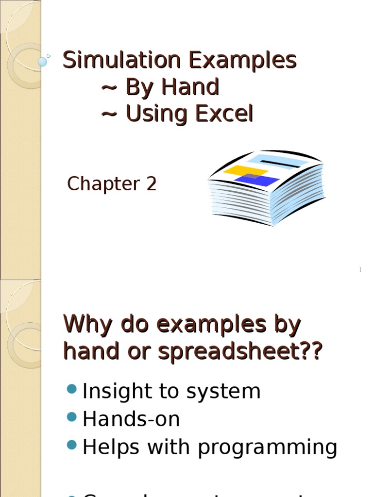 Simulation Examples by Hand Using Excel | PDF | Probability ...