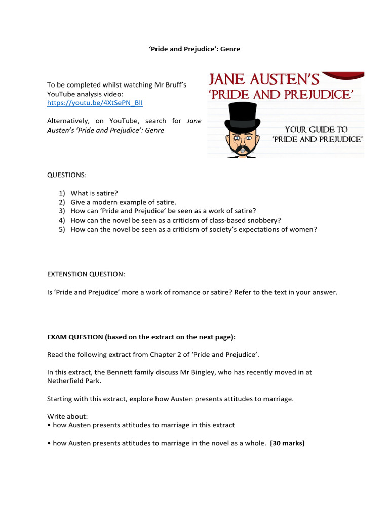 Microsoft Word - Pride and Prejudice Worksheets - Docx - Pride-And ...