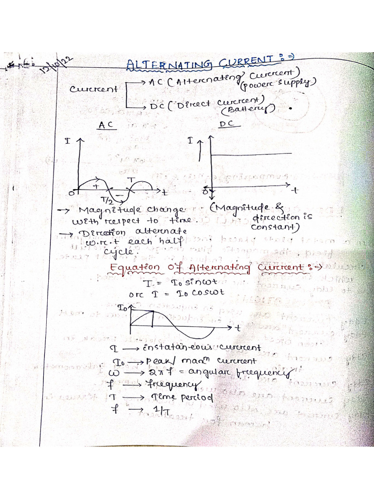 Alternating Current | PDF