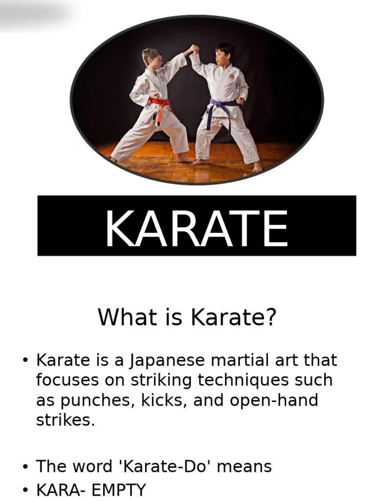 Introduction to Karate: Techniques & History | PDF