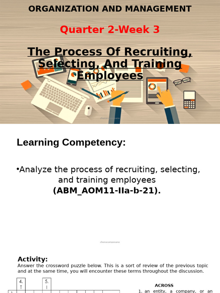 Q2-W3 The Process of Recruiting, Selecting, and Training Employees | PDF | Recruitment | Business