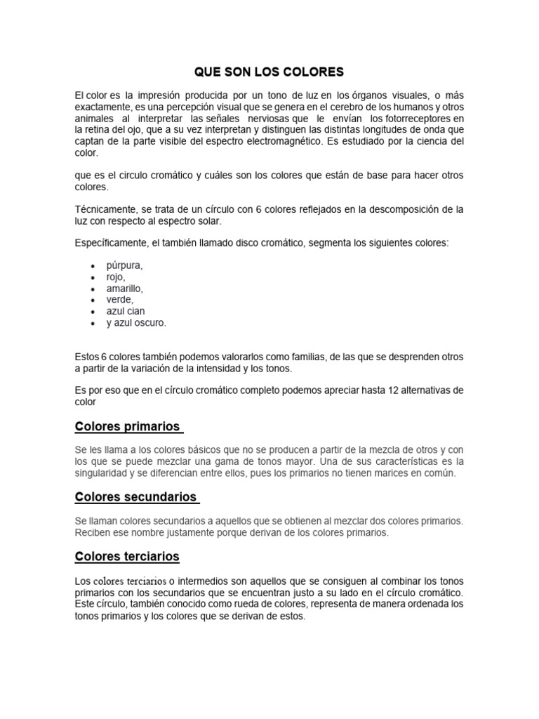 Informática Colores | PDF