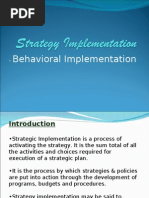 Strategic Implementation | PDF | Strategic Management | Goal