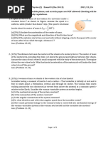 AP Physics Derivation Practice Problems | PDF | Orbit | Mass