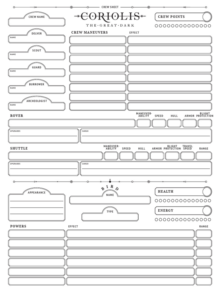C2 Crew Sheet v5 PF | PDF