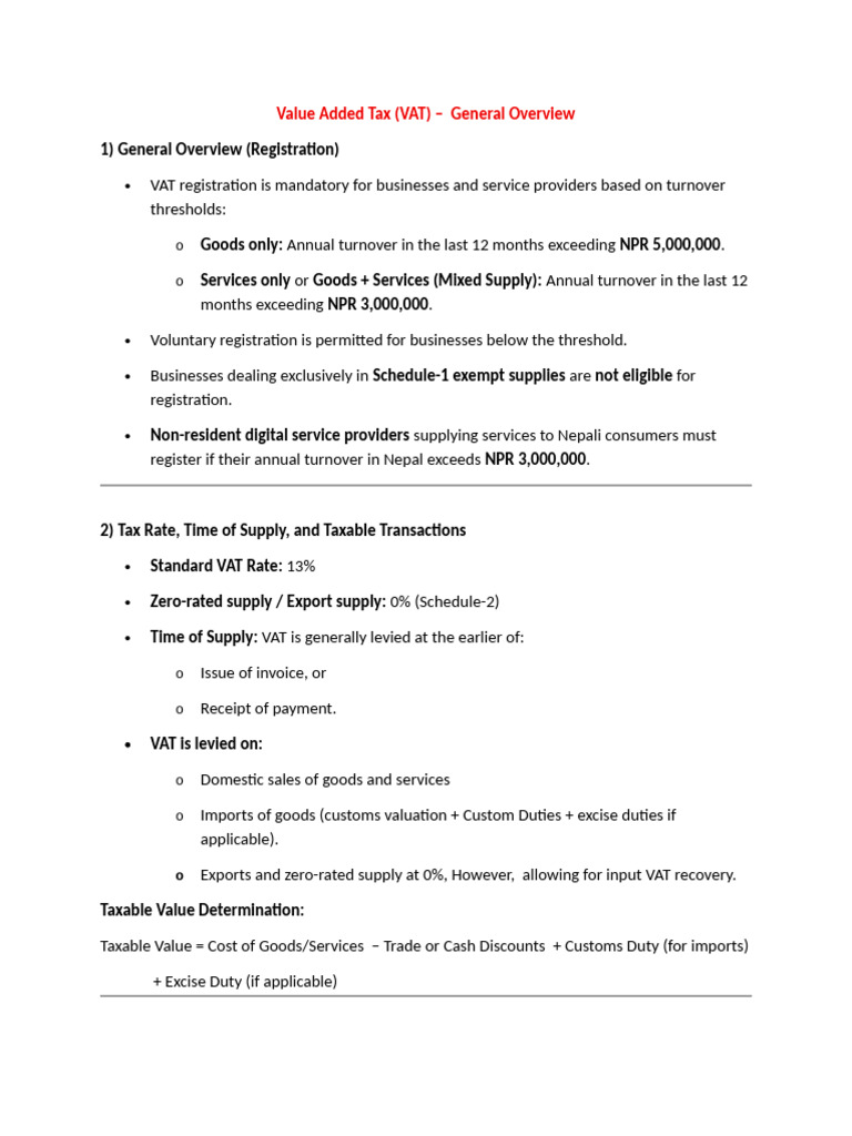 VAT Registration and Compliance Guide | PDF | Value Added Tax | Taxes