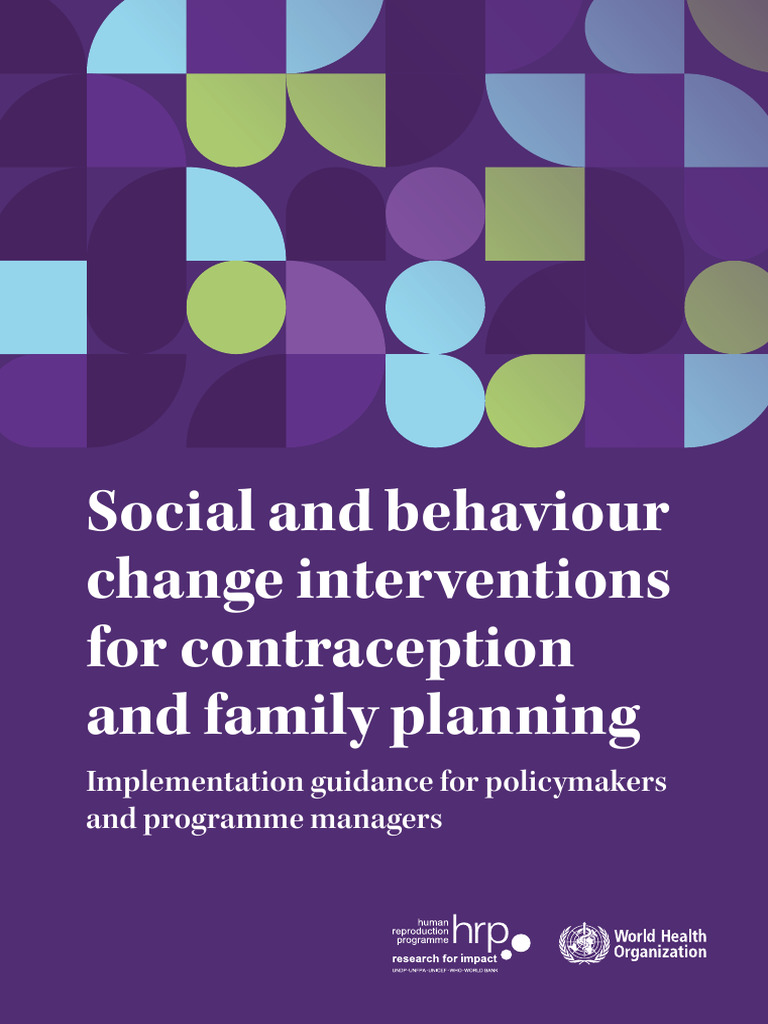 Social and Behaviour Change Interventions | PDF | Family Planning ...