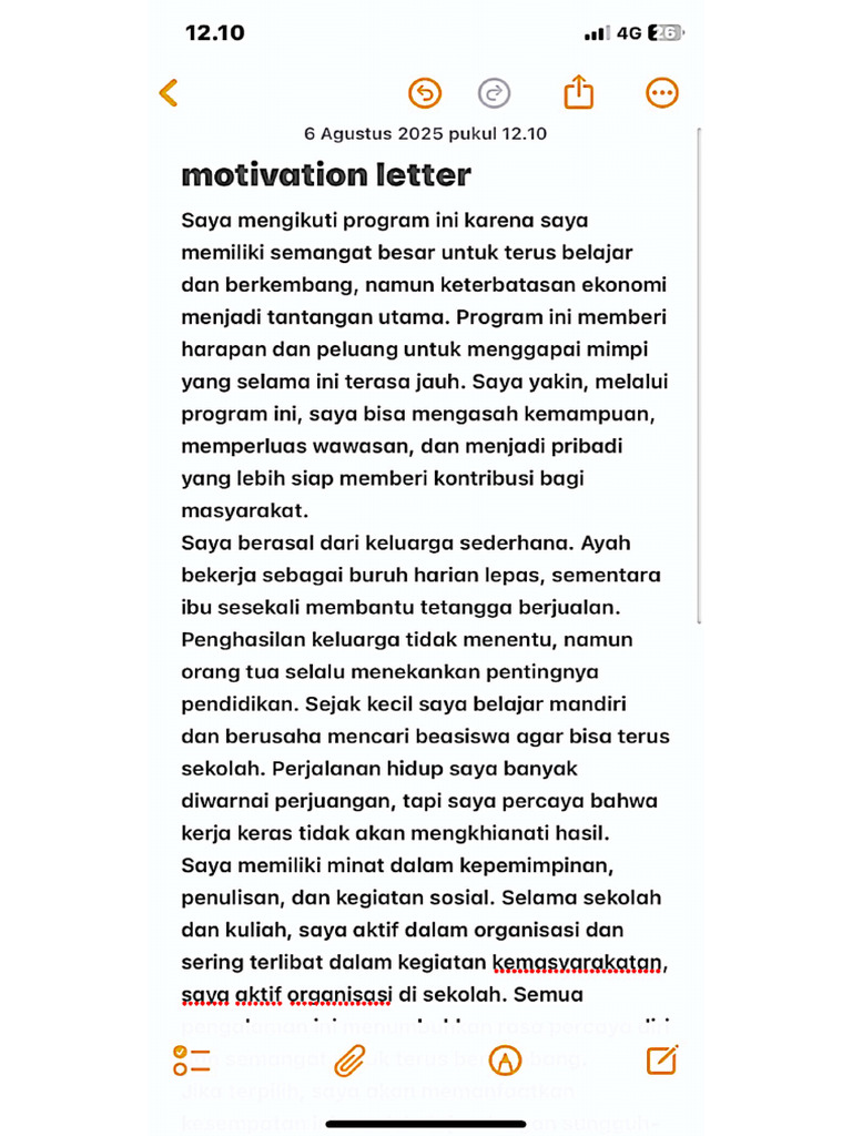 Motivation Letter | PDF