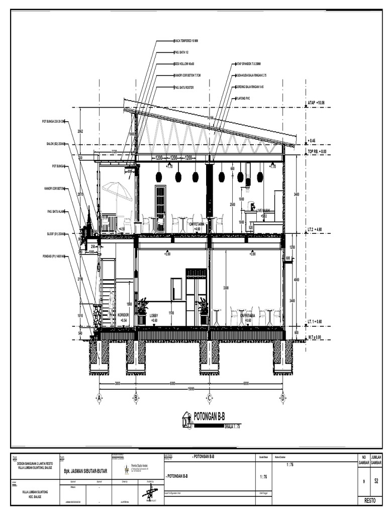 GBR Potongan Atap | PDF