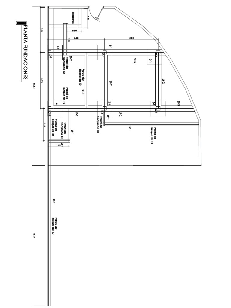 PLANO Fundaciones | PDF