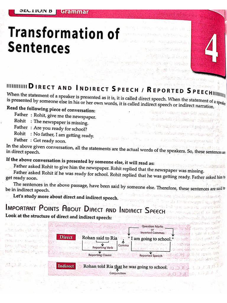 Transformation of Sentences | PDF