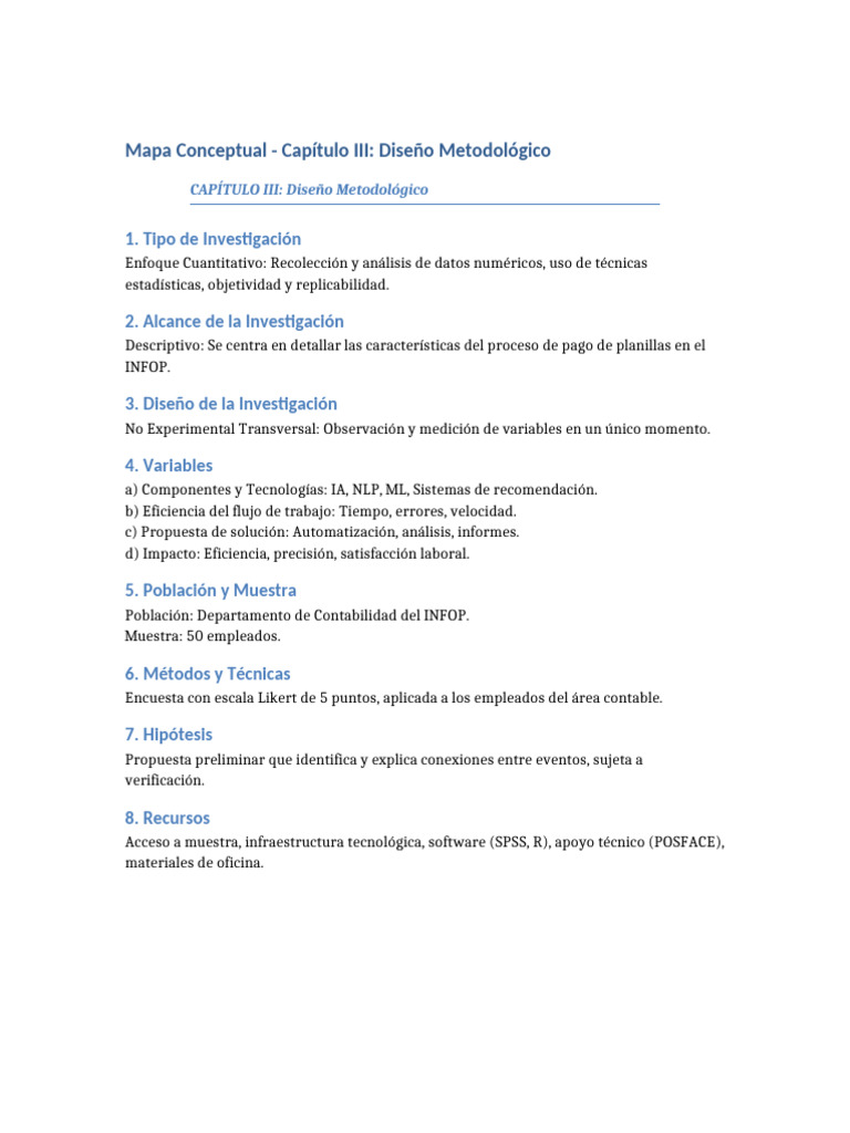 Mapa Conceptual Capitulo III | PDF