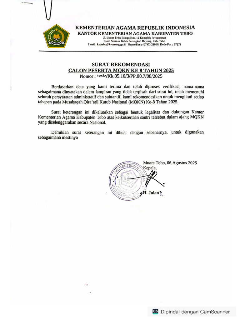 Rekom MKQN 2025 | PDF
