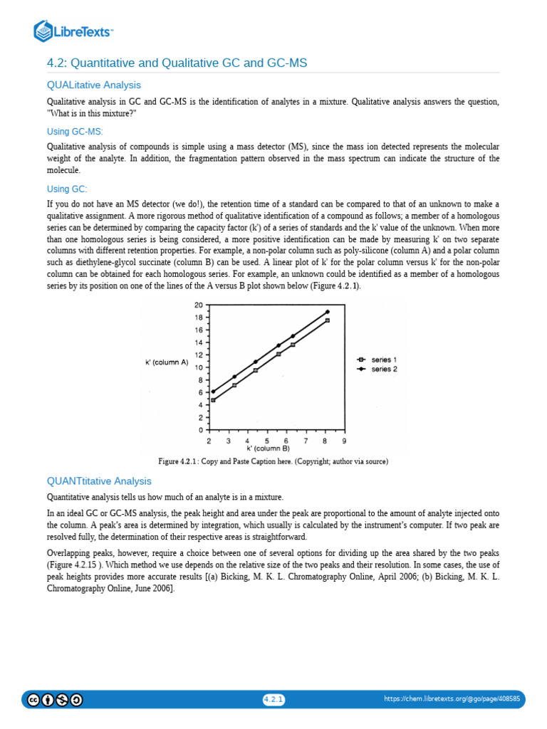 4.02 Quantitative and Qualitative GC and GC-MS | PDF | Gas ...