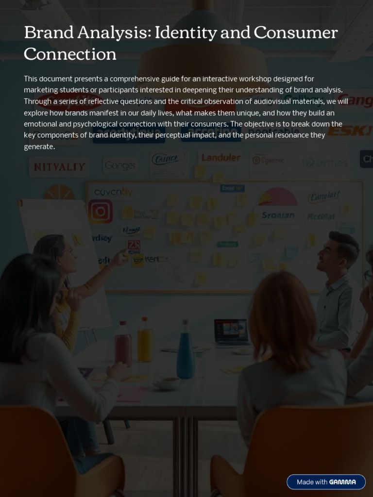 Brand Analysis Workshop Guide | PDF | Brand | Identity (Social Science)