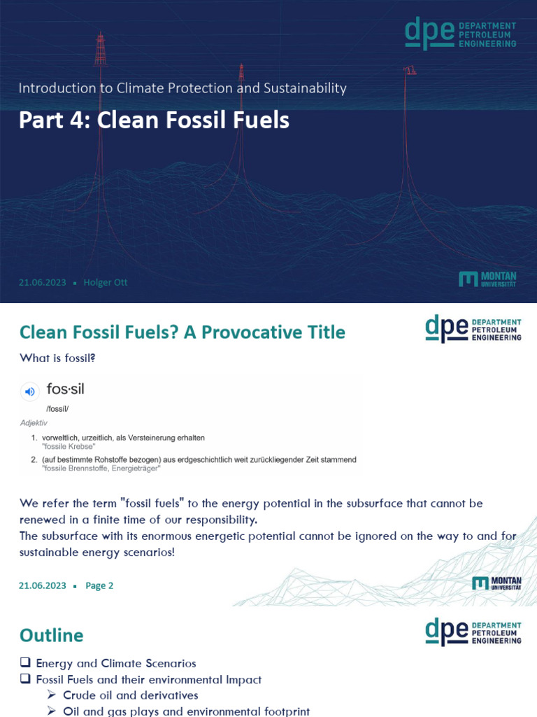 Teil 4 Clean-Fossil Fuels Ott | PDF | Petroleum Reservoir | Petroleum