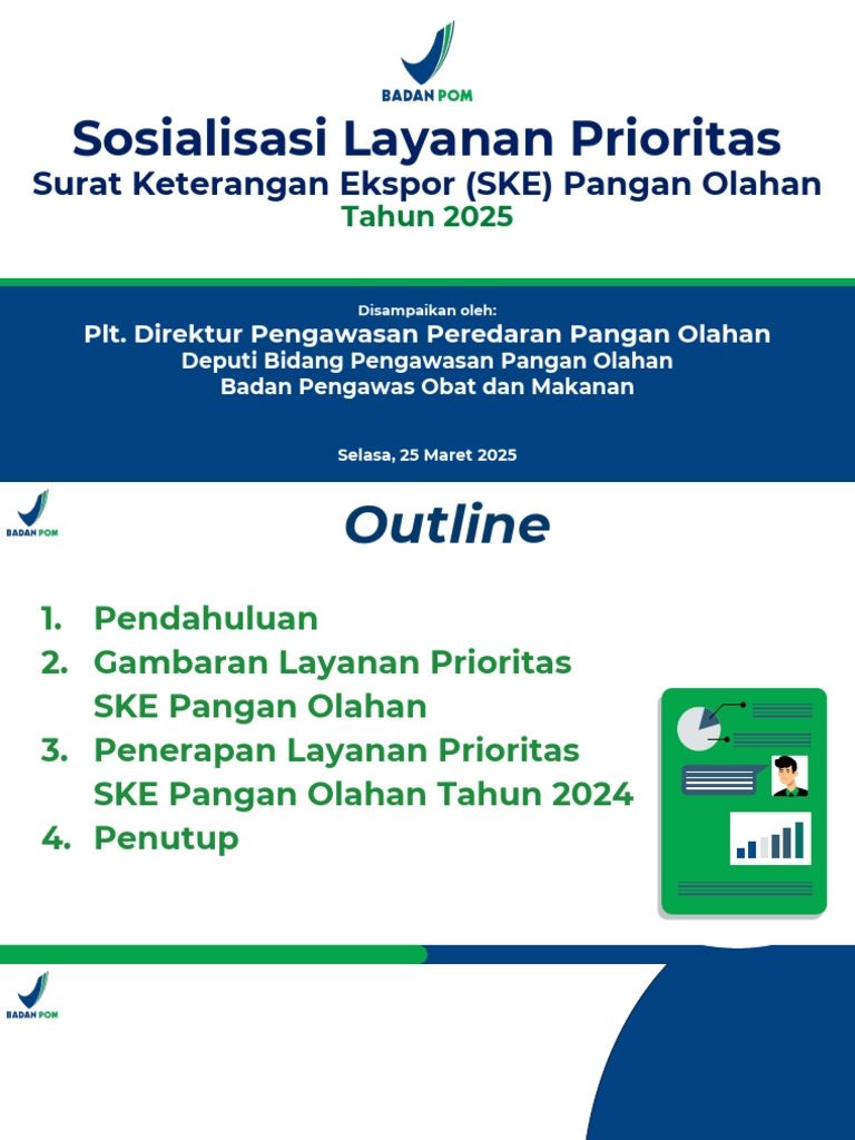 Sosialisasi Layanan Prioritas SKE Pangan Olahan - 25 Maret 2025 - SHARE | PDF