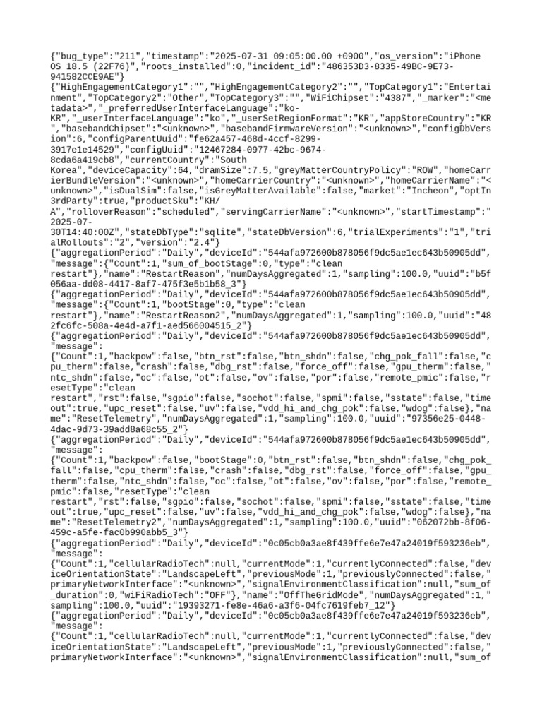 Device Restart and Usage Logs | PDF | Components | Computer Architecture
