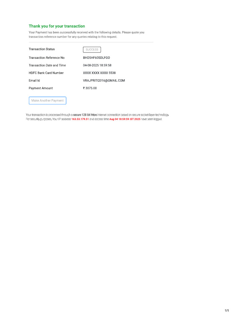 HDFC Bill | PDF