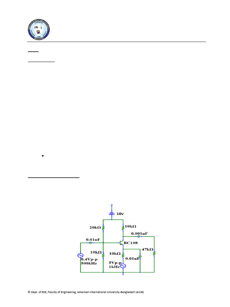 Ae2 Exp 5 Student Manual | PDF | Amplitude | Detector (Radio)