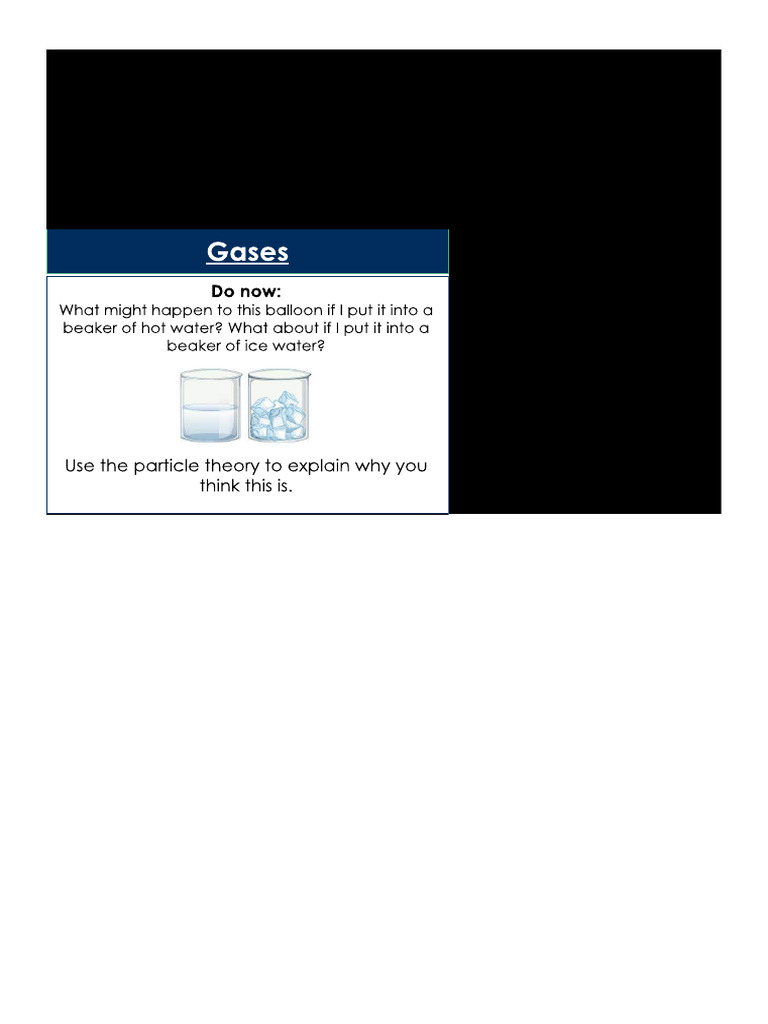 IGCSE Lesson 3 Gases - Google Slides | PDF