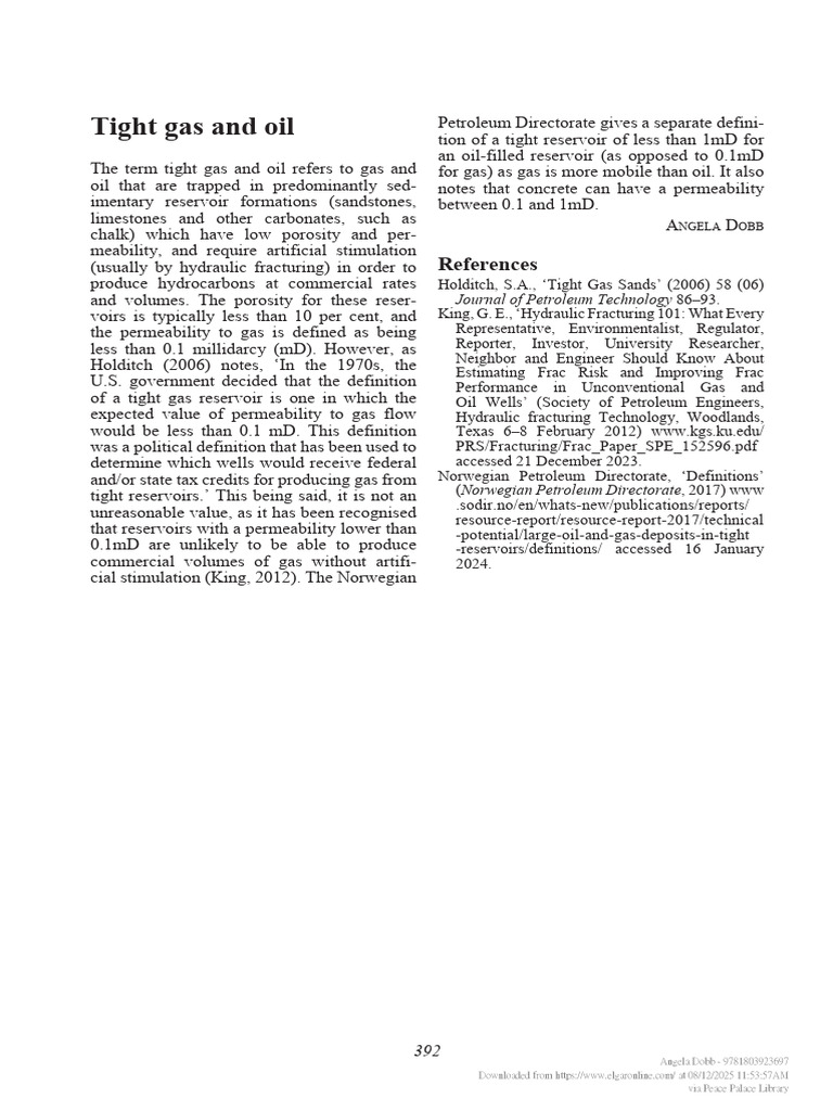 Understanding Tight Gas and Oil Reservoirs | PDF | Petroleum Reservoir ...
