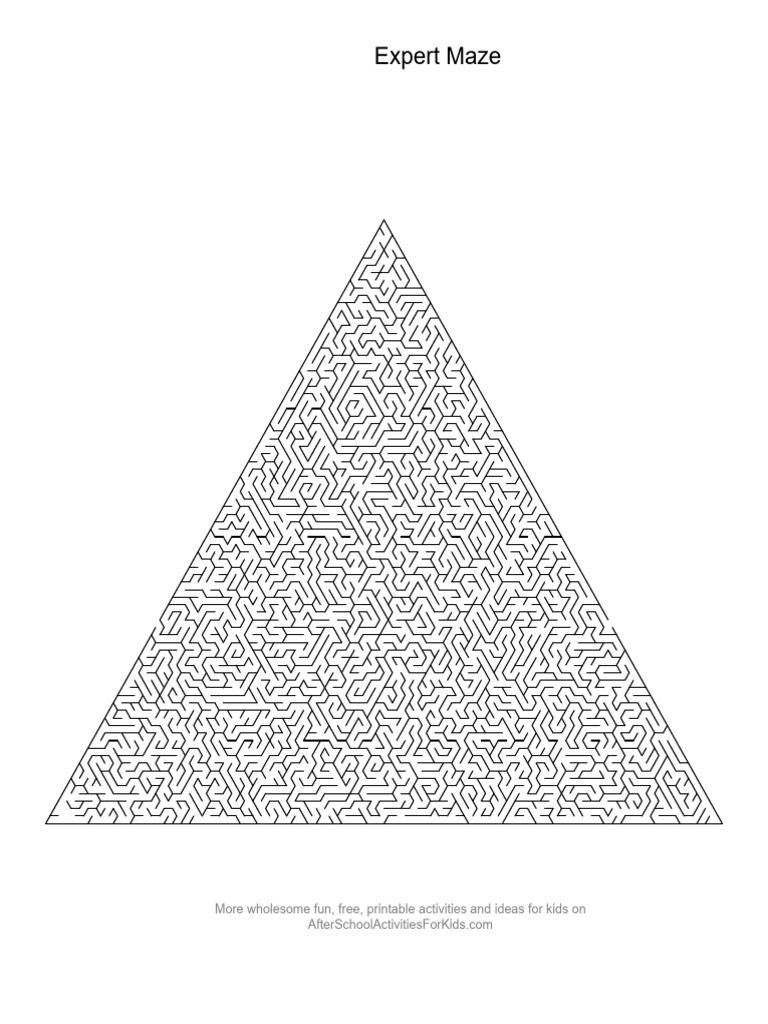 Triangular Intermediate Skill Maze | PDF