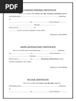 Non Drawal Certificate Template | PDF