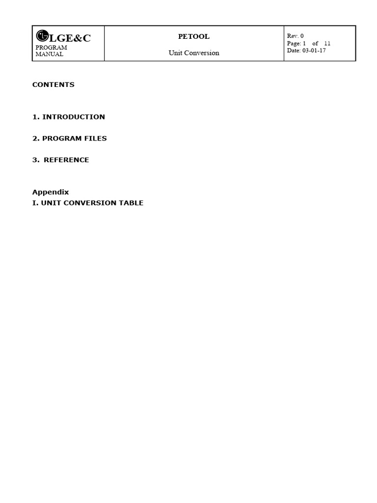 1 Unit Conversion | PDF | Mole (Unit) | Calorie