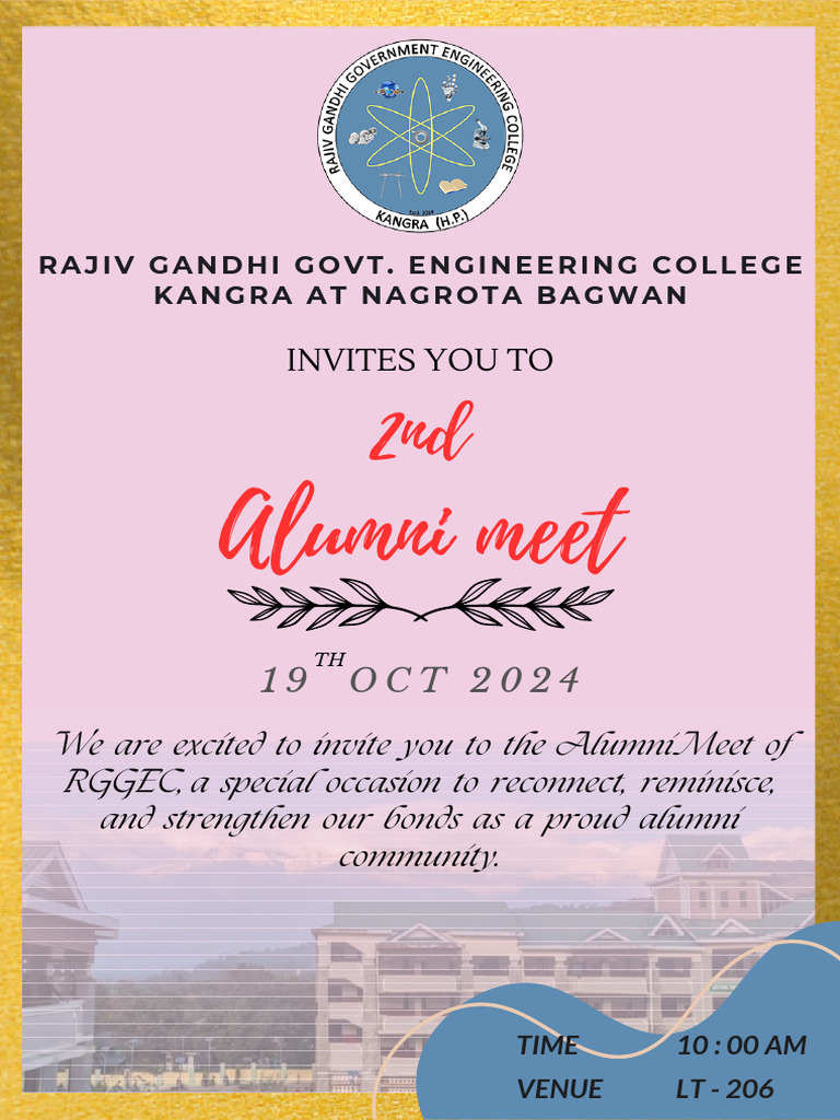 Invitation Alumni Meet | PDF