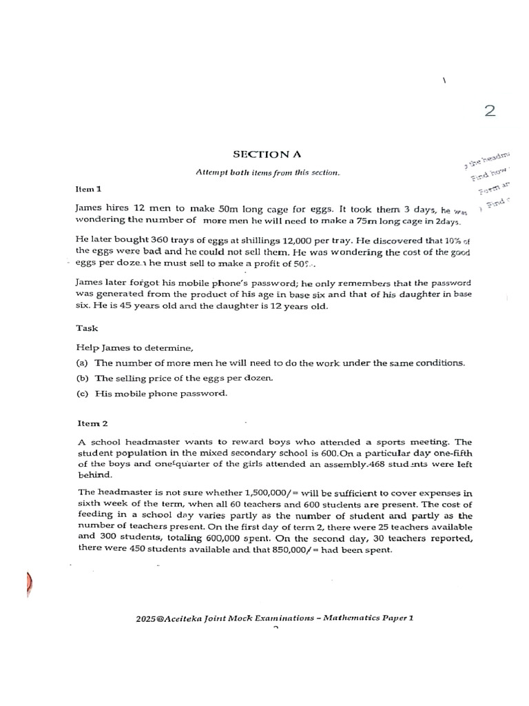 Aceiteka UCE Math1 2025 | PDF