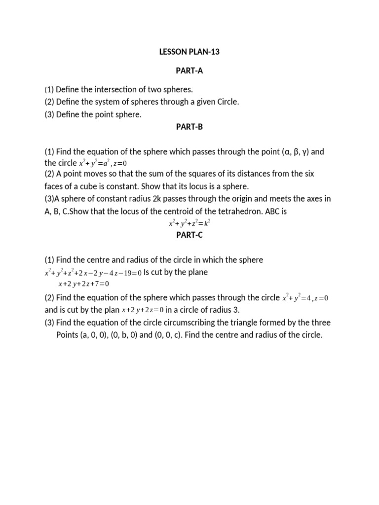 Lesson Plan 13 | PDF