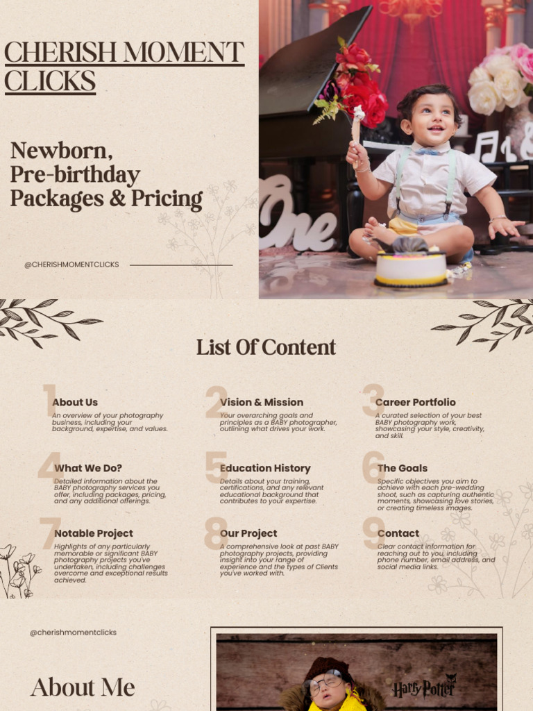 Newborn Photography Packages & Pricing | PDF