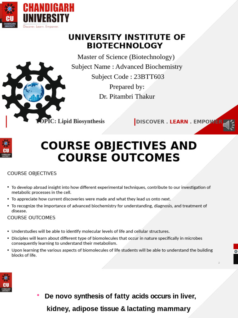 Lipid Biosynthesis: Key Processes Explained | PDF | Biosynthesis ...