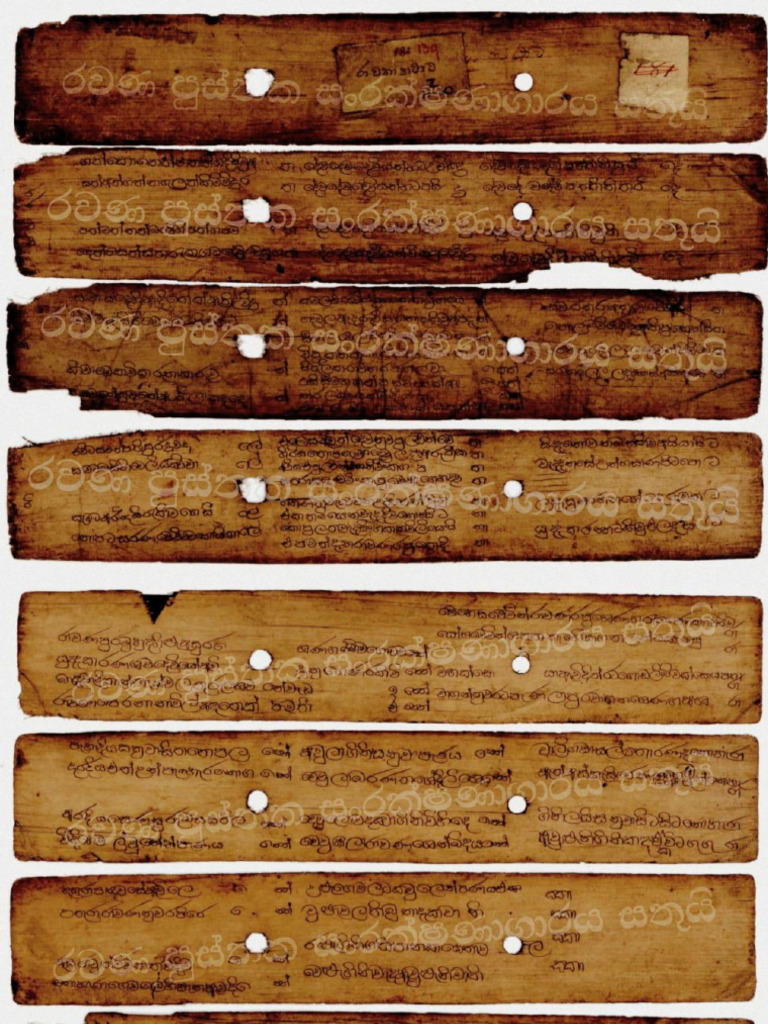 Ravana Kathava Manuscripts Ravana Pusthaka Books Archive Centre-A ...