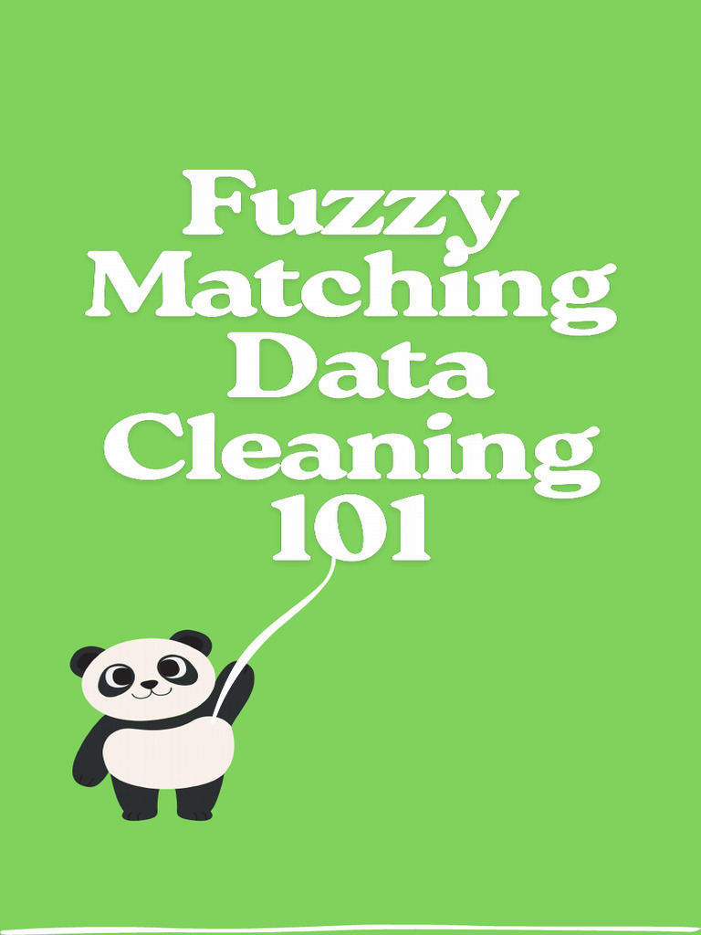 Fuzzy Matching | PDF