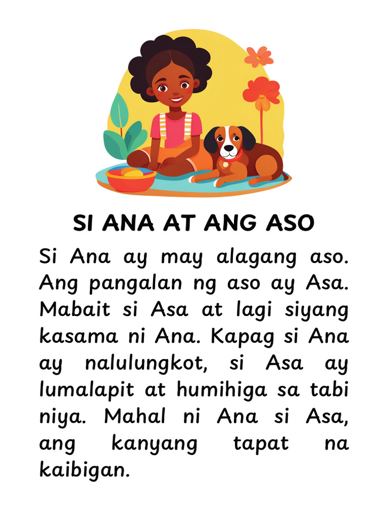 Si Ana at Ang Aso | PDF