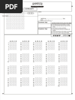 OMR Answer Sheet for 150 Questions | PDF | Writing Implements | Stationery