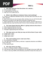 Free LLR Exam Prep Material & Tests | PDF | Traffic | Traffic Collision