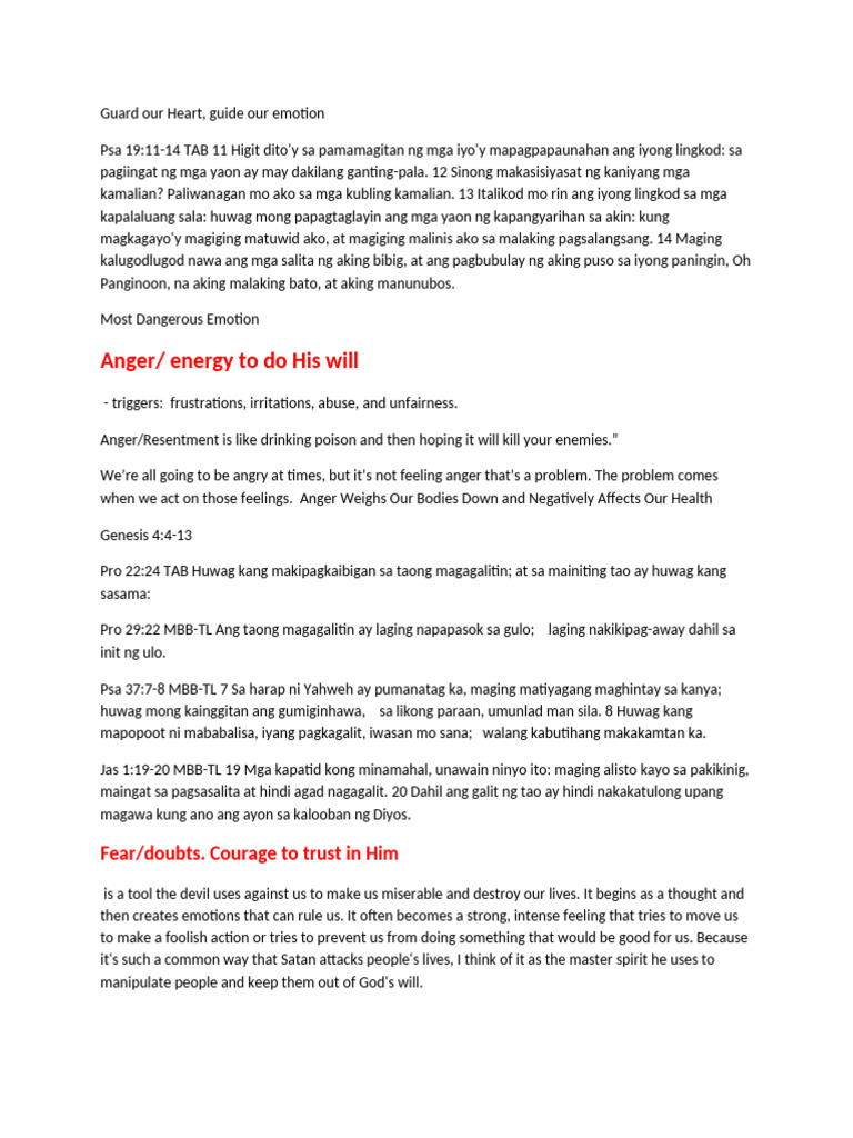 Guard Our Heart-WPS Office | PDF