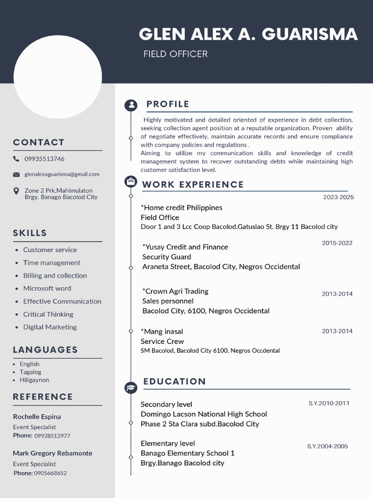 Glen Alex Resume | PDF