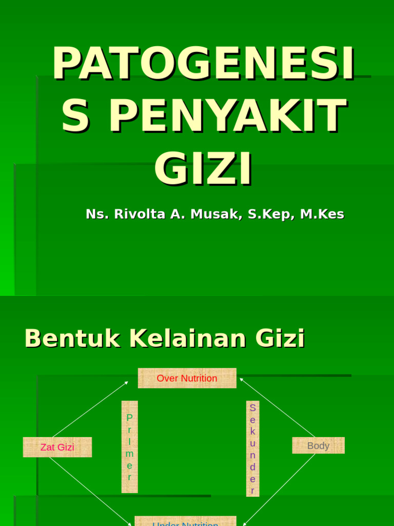 Patogenesis Penyakit Gizi | PDF