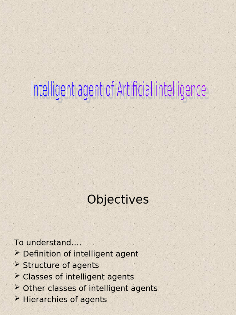 Intelligent Agent | PDF | Perception | Artificial Intelligence