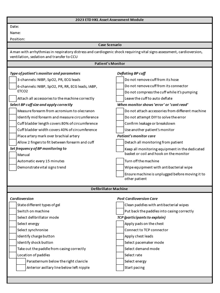 Patient Monitoring and Equipment Guidelines | PDF | Intravenous Therapy ...