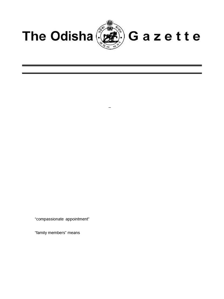 Odisha Civil Services Recruitment Rules | PDF | Government | Justice