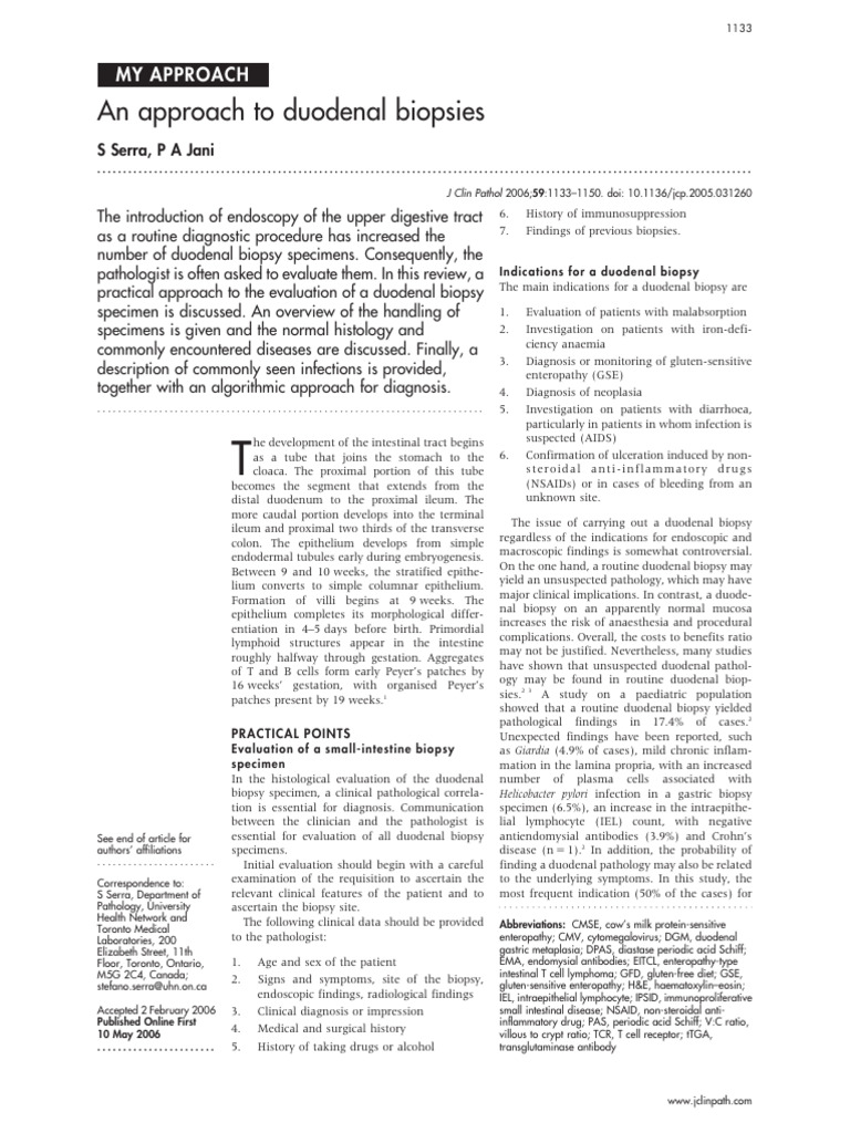 biopsii duodenale | PDF | Coeliac Disease | Biopsy