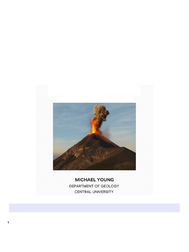 Volcano Geology Student Complete | PDF | Volcano | Lava