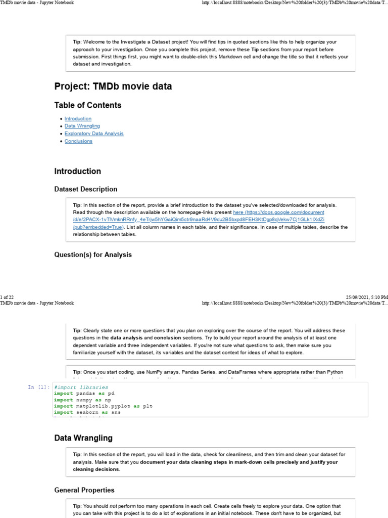 TMDb Movie | PDF | Data Analysis | Statistics