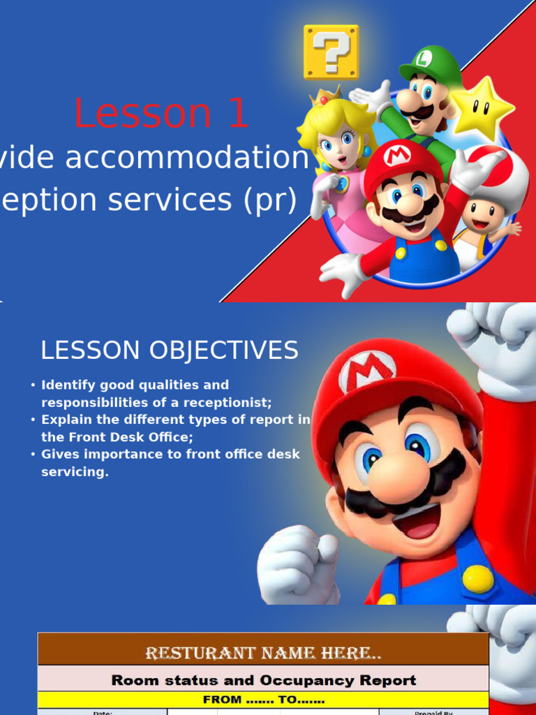 Reception Rules and Responsibilities | PDF